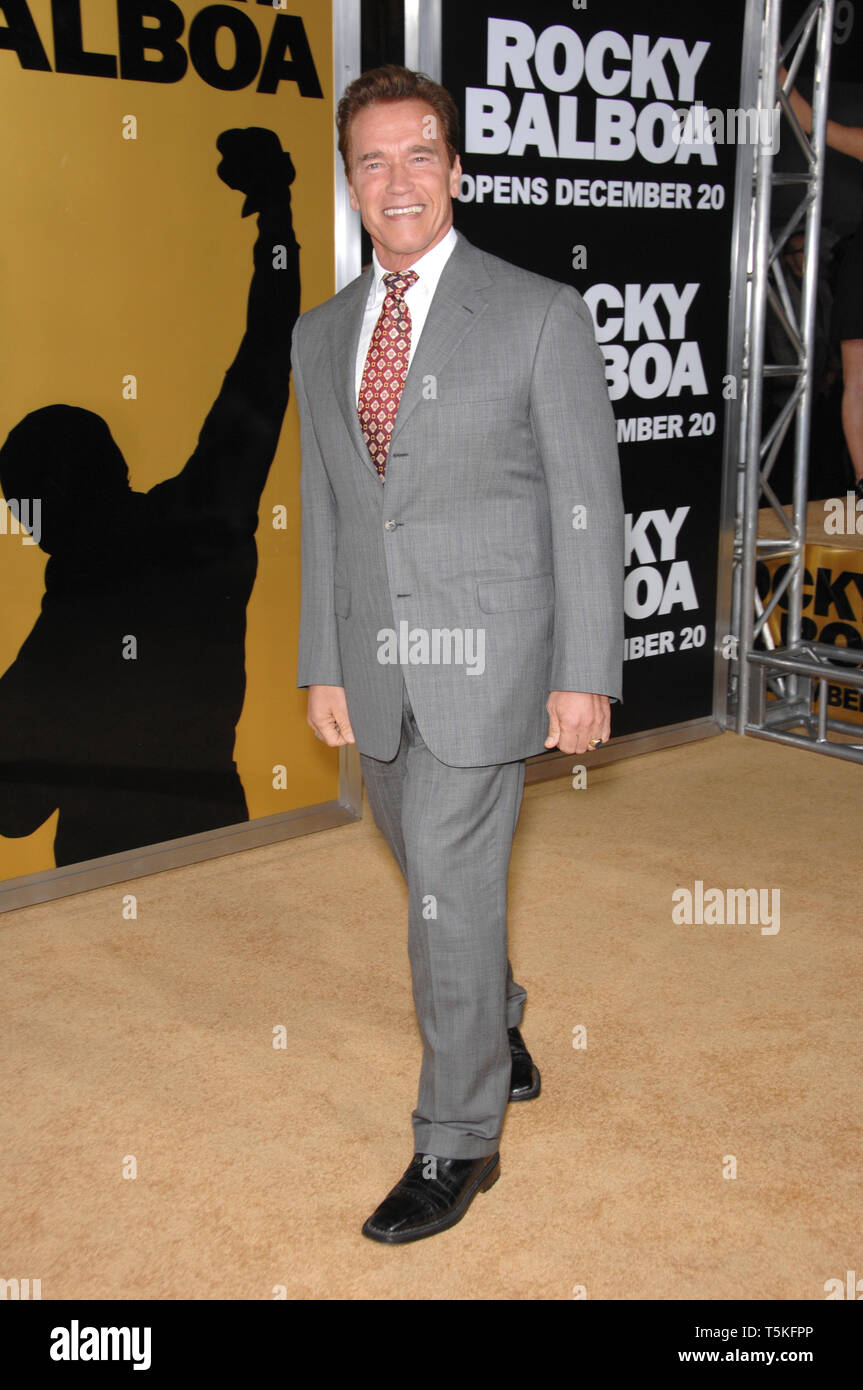 LOS ANGELES, CA. December 13, 2006: Gov. ARNOLD SCHWARZENEGGER at the ...