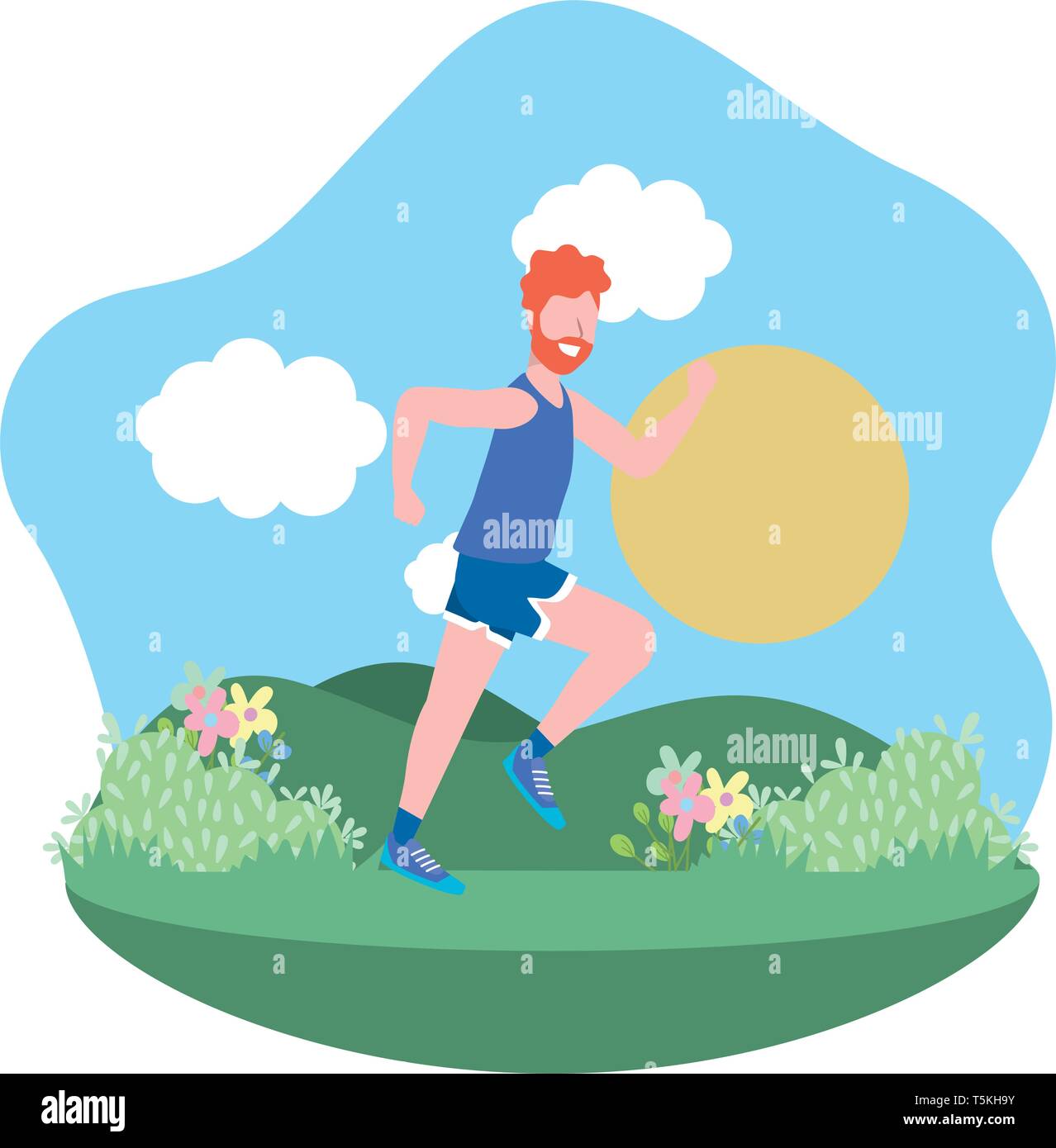 fitness exercise man running workout healthy fit lifestyle outdoor ...