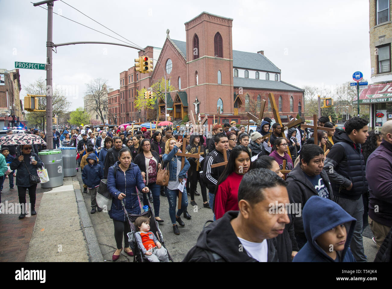 Good Friday "Way Of The Cross" procession through the streets of ...