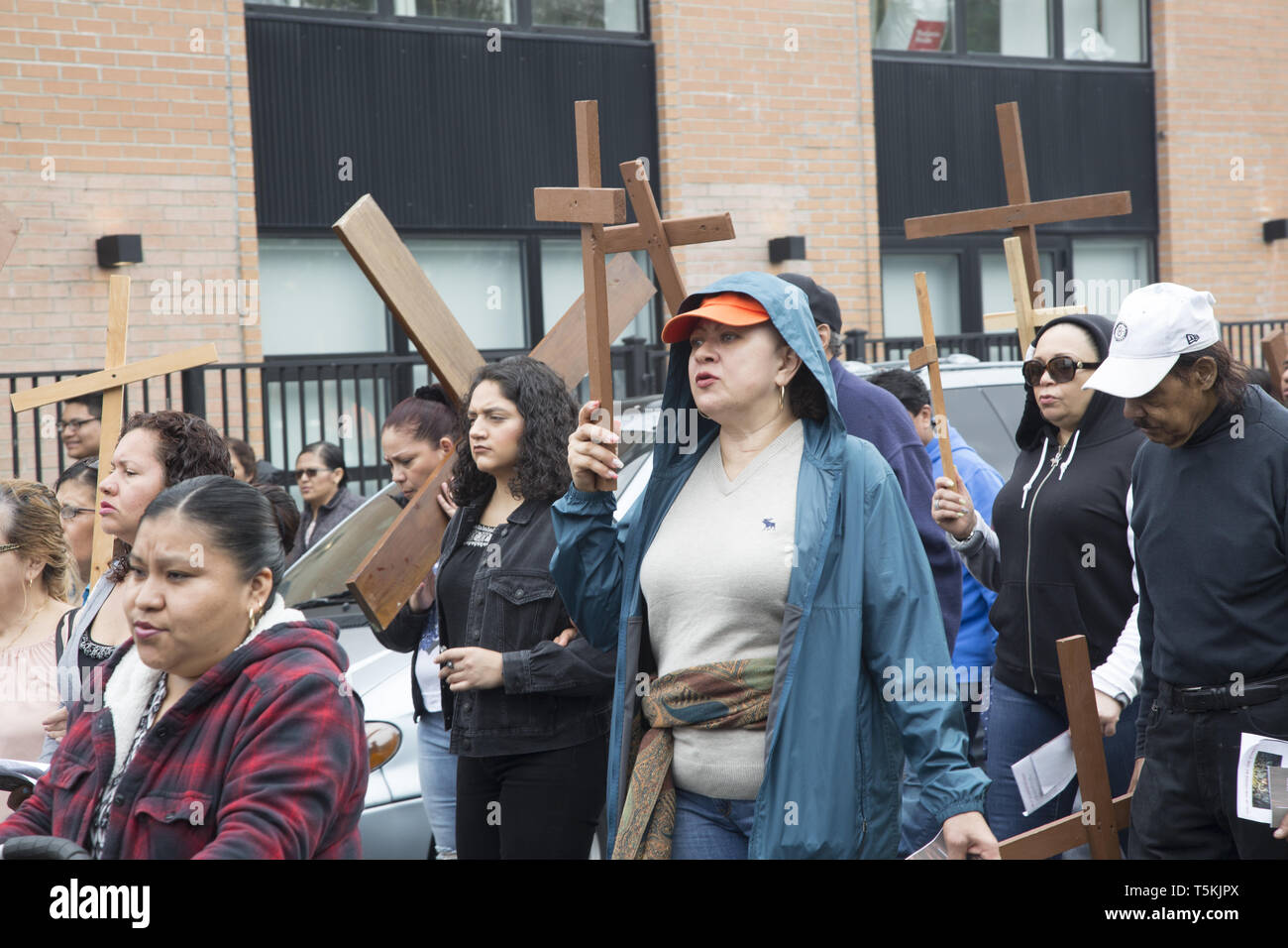 Good Friday "Way Of The Cross" procession through the streets of ...