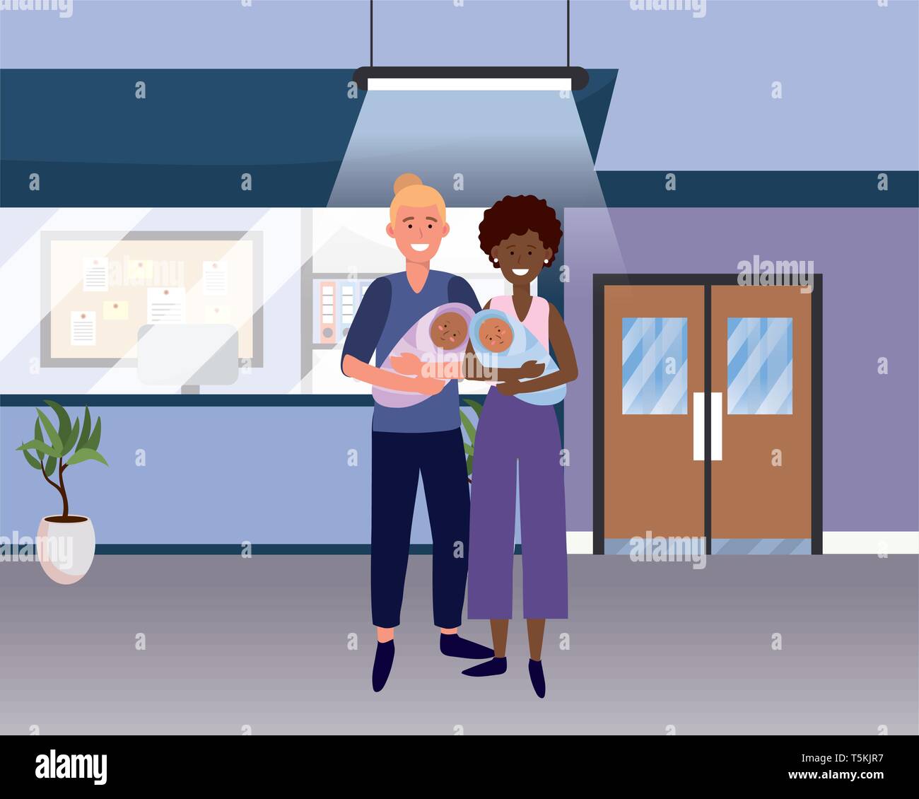 Babies hospital Stock Vector Images - Alamy