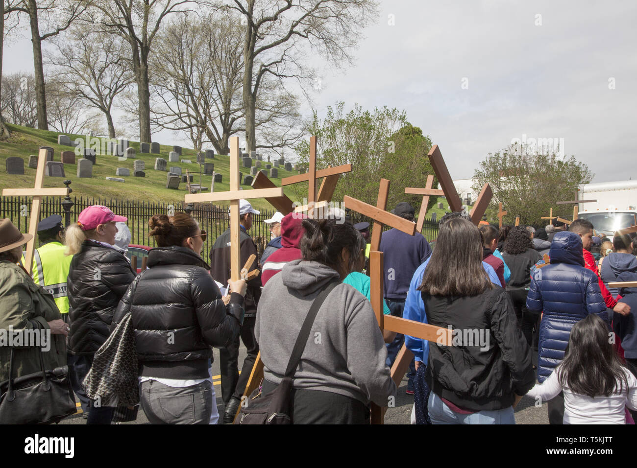 Good Friday "Way Of The Cross" procession through the streets of ...