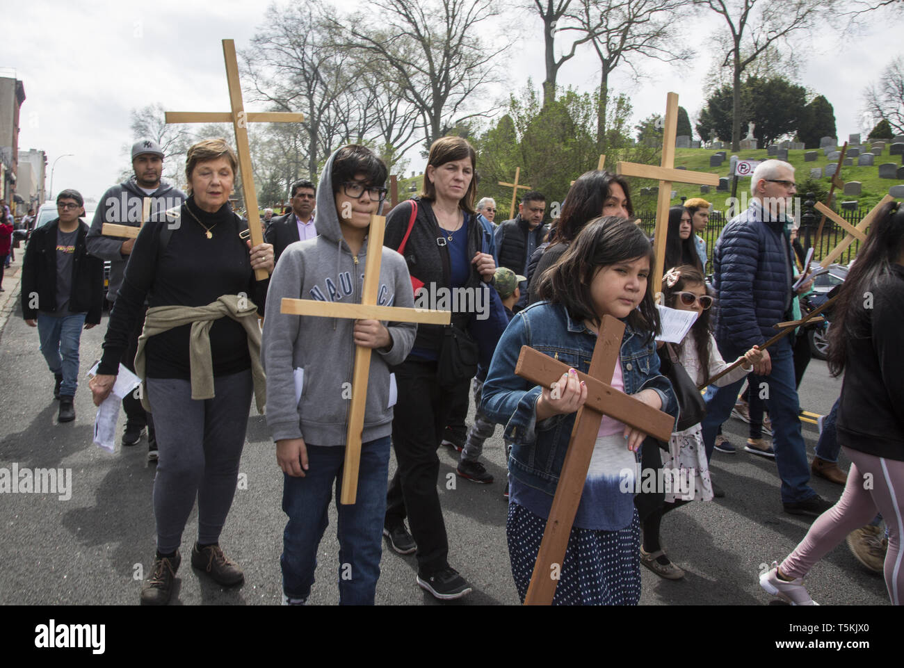 Good Friday "Way Of The Cross" procession through the streets of ...