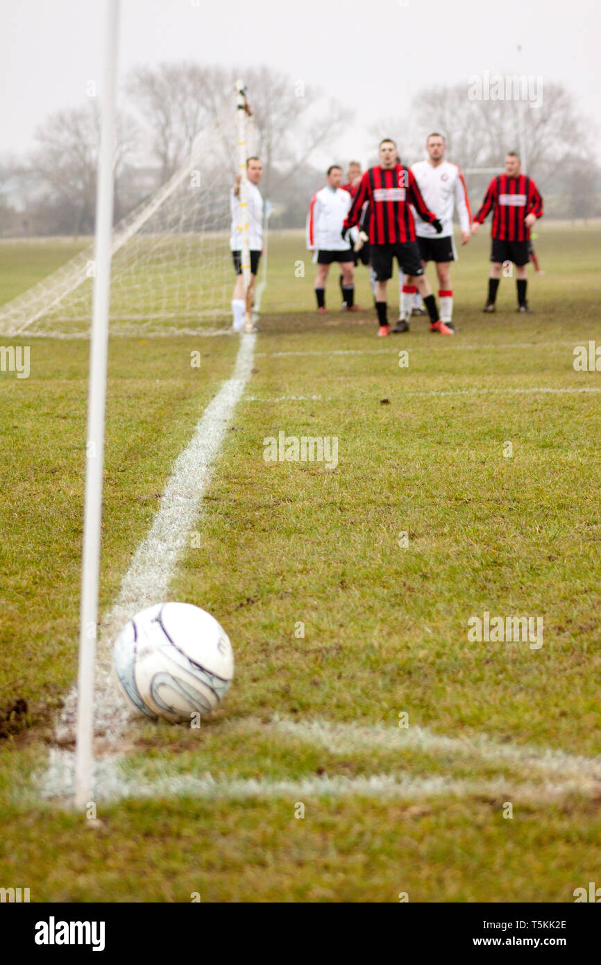 Football corner markings hi-res stock photography and images - Alamy