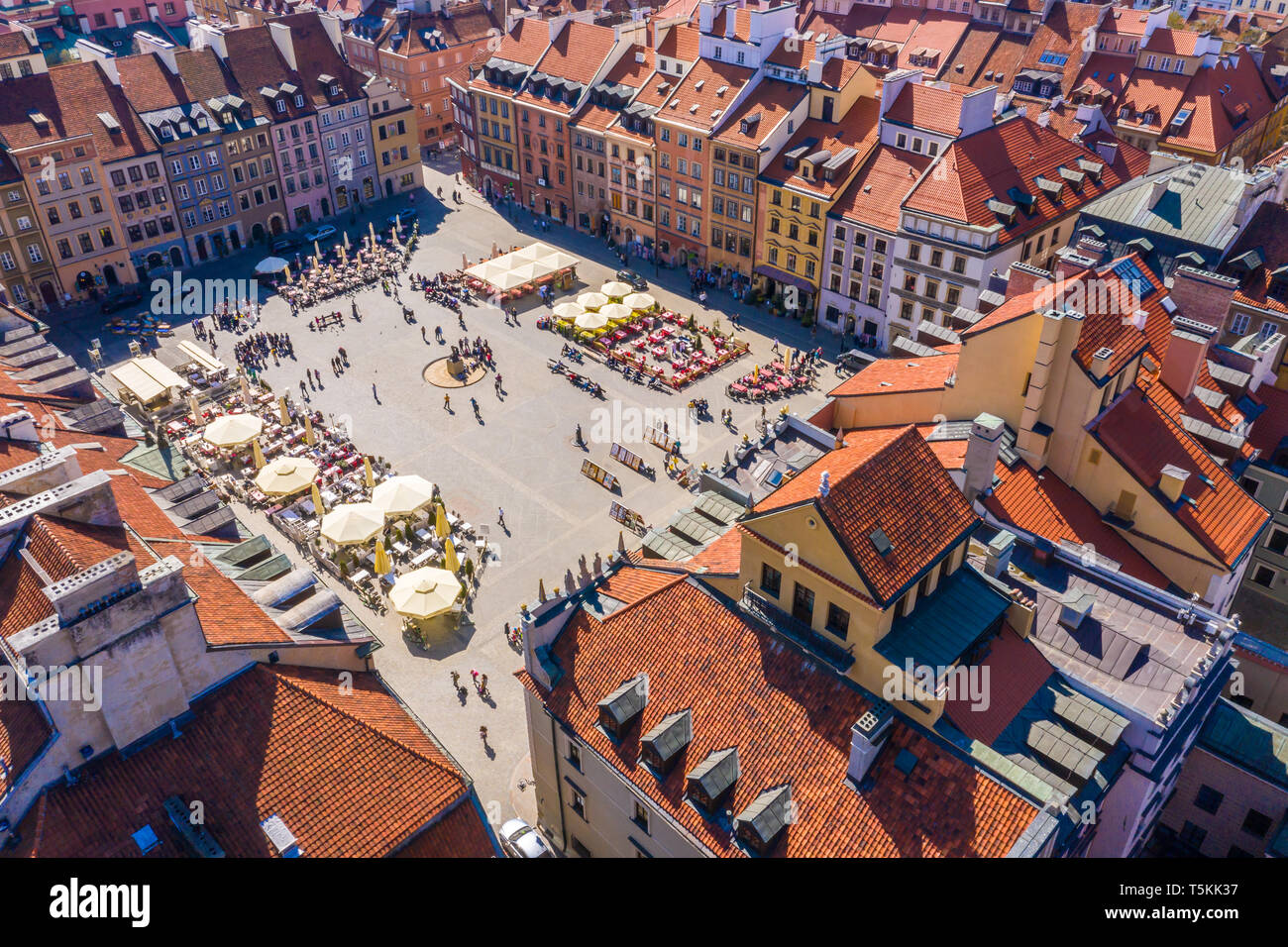 Old town market square with historic street during sunny summer day old ...