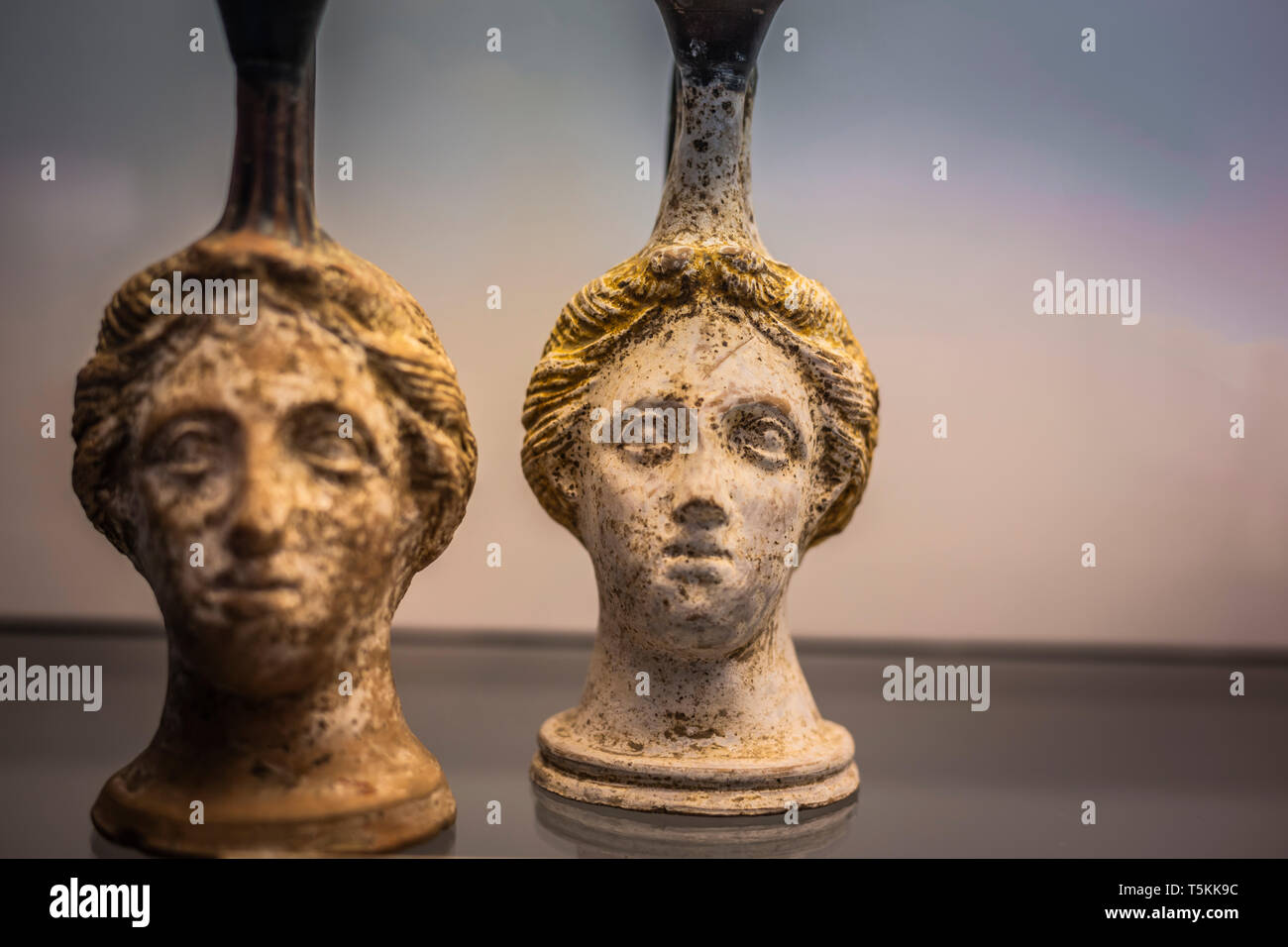 Etruscan statue in Fiesole Roman Museum Stock Photo - Alamy