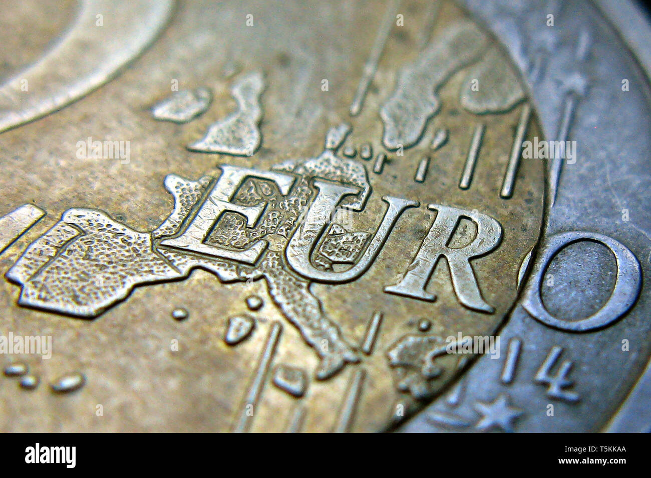 A two Euro coin Stock Photo - Alamy