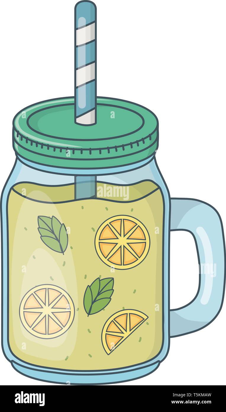 Mason Jar Lemonade Clipart