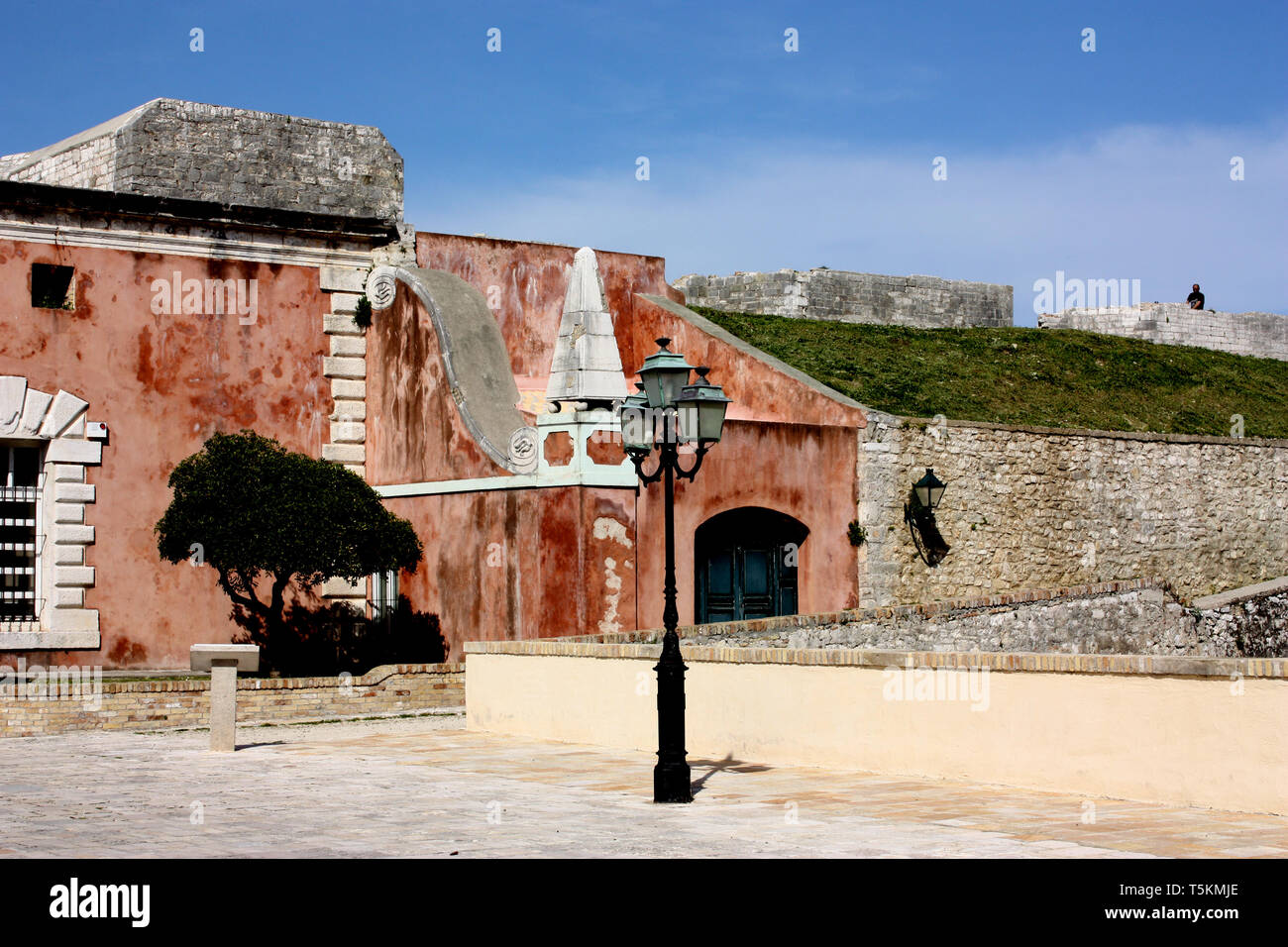 The inner fortifications of the Venetian old fort in the old town of ...