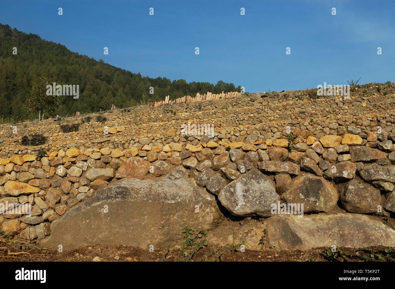 stones terracing forms amazing landscape Stock Photo - Alamy