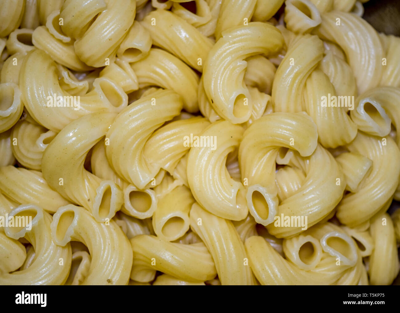 Boiled macaroni from durum wheat. Garnish to the second dish Stock ...