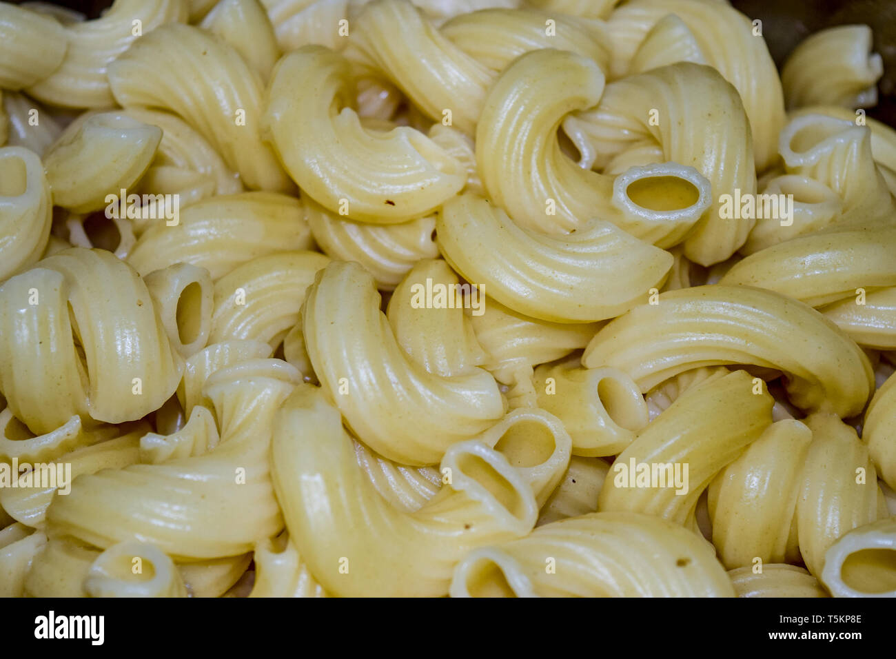 Boiled macaroni from durum wheat. Garnish to the second dish Stock ...