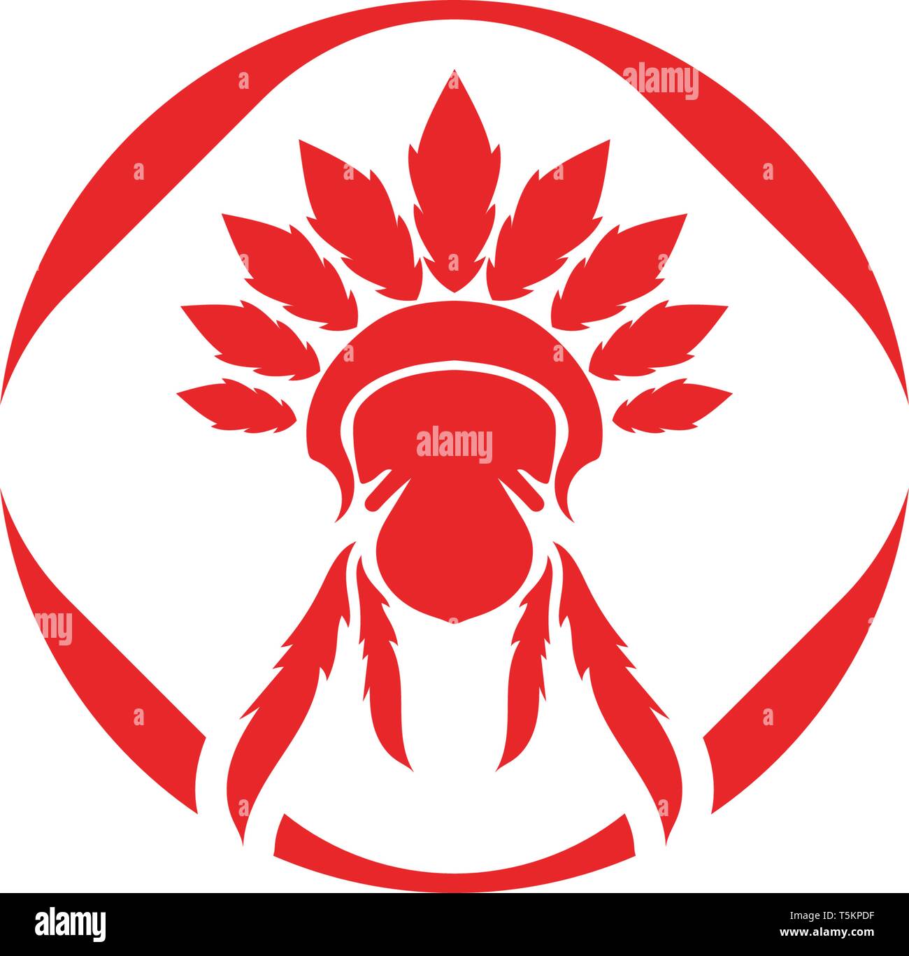 Indian apache Chief Mascot Stock Vector Image & Art - Alamy