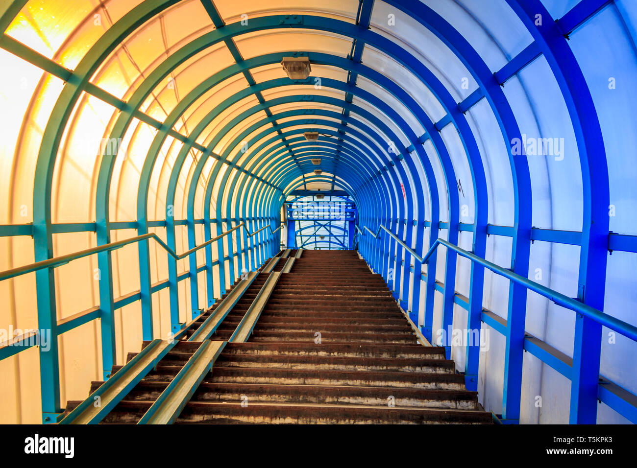 Pedestrian Bridge Over Road High Resolution Stock Photography and ...
