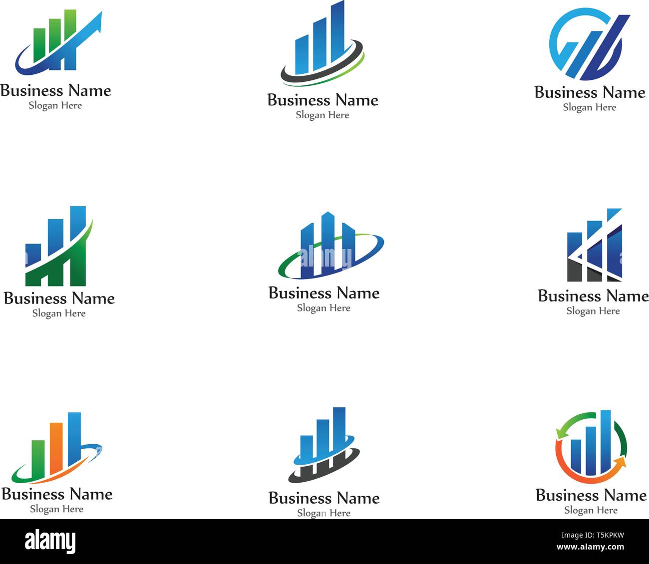 finance logo and symbols vector concept illustration Stock Vector Image ...