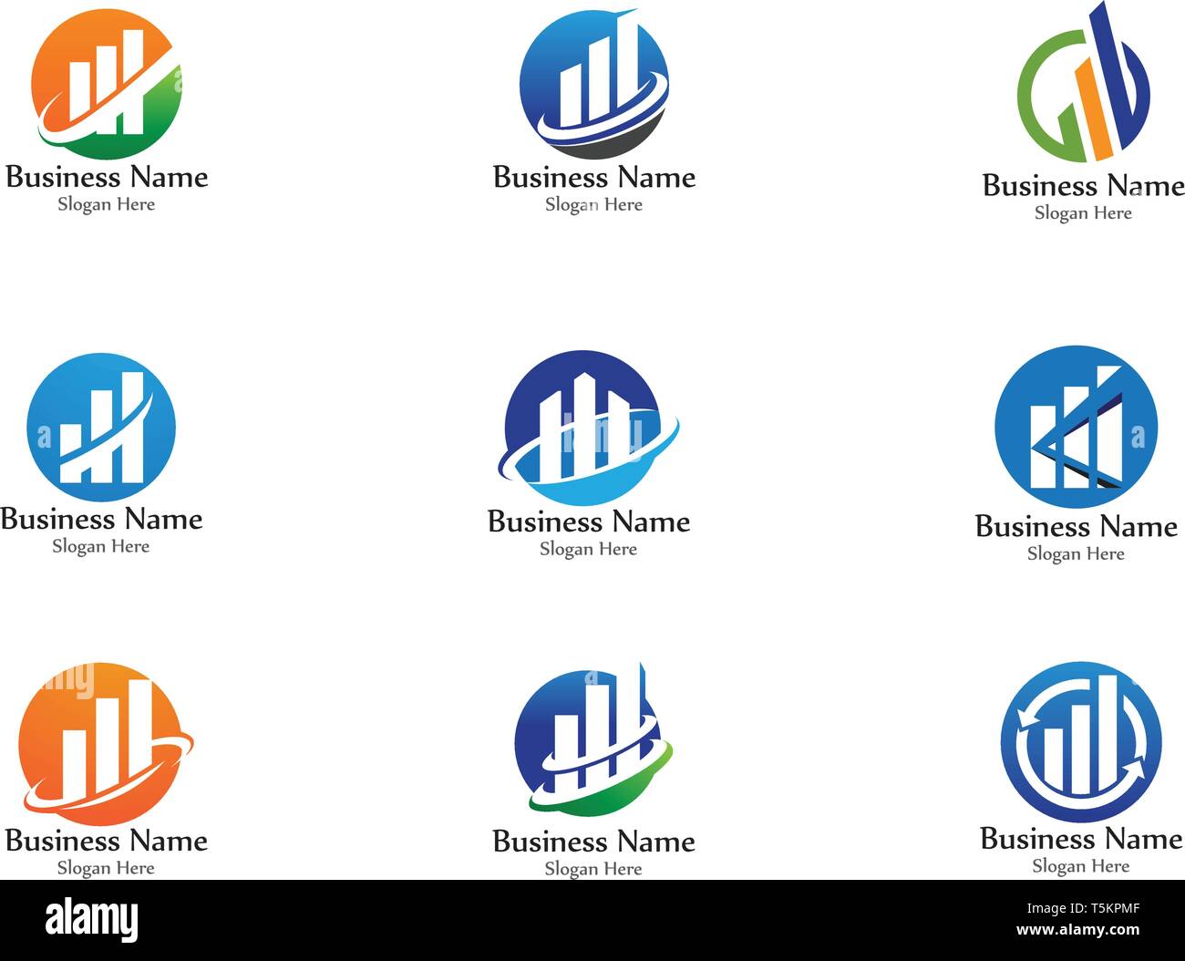 finance logo and symbols vector concept illustration Stock Vector Image ...