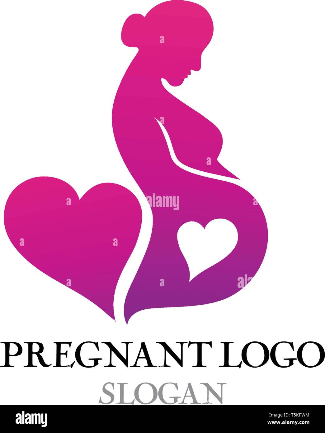 Pregnant logo template vector icon illustration design Stock Vector ...