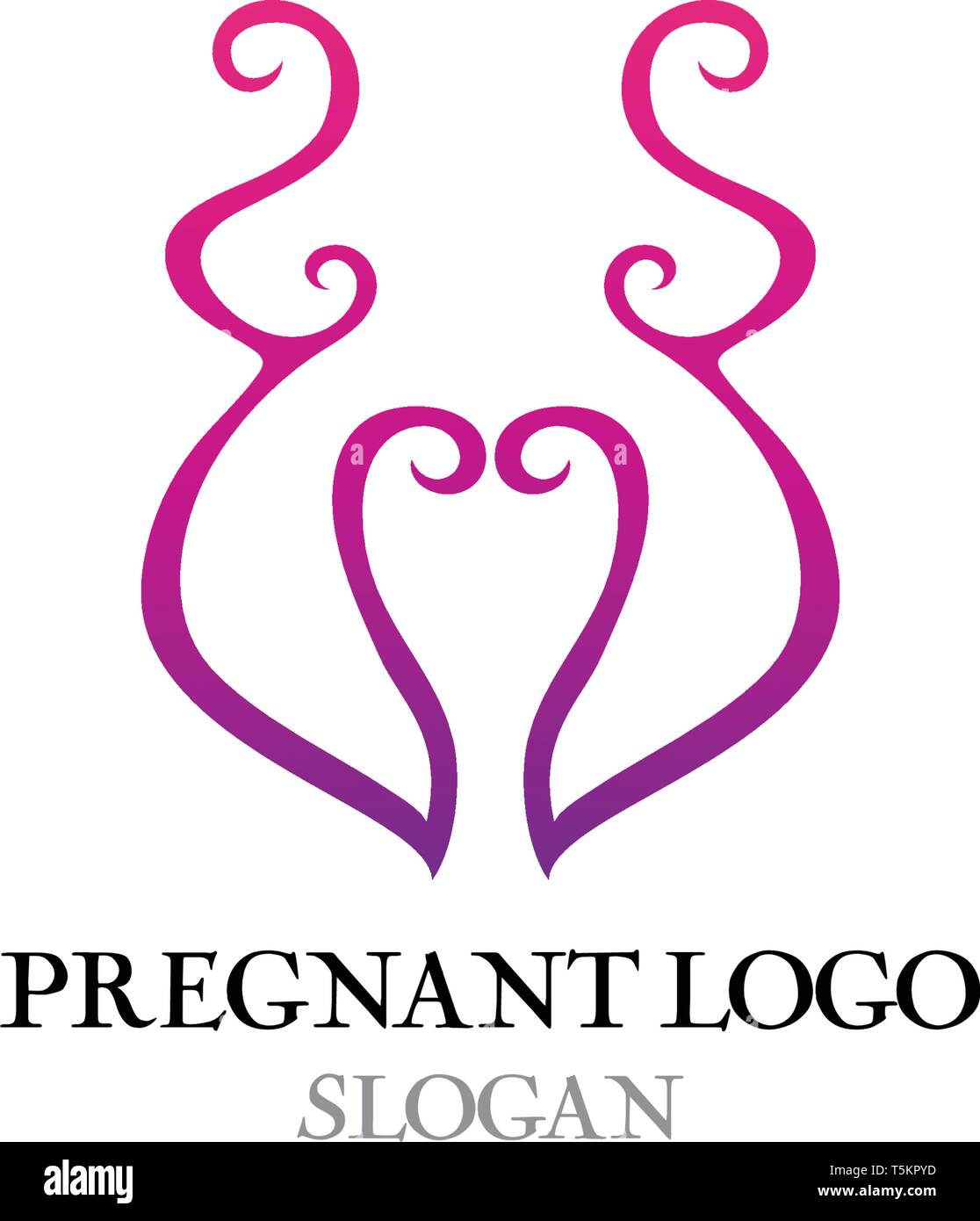 Pregnant logo template vector icon illustration design Stock Vector ...