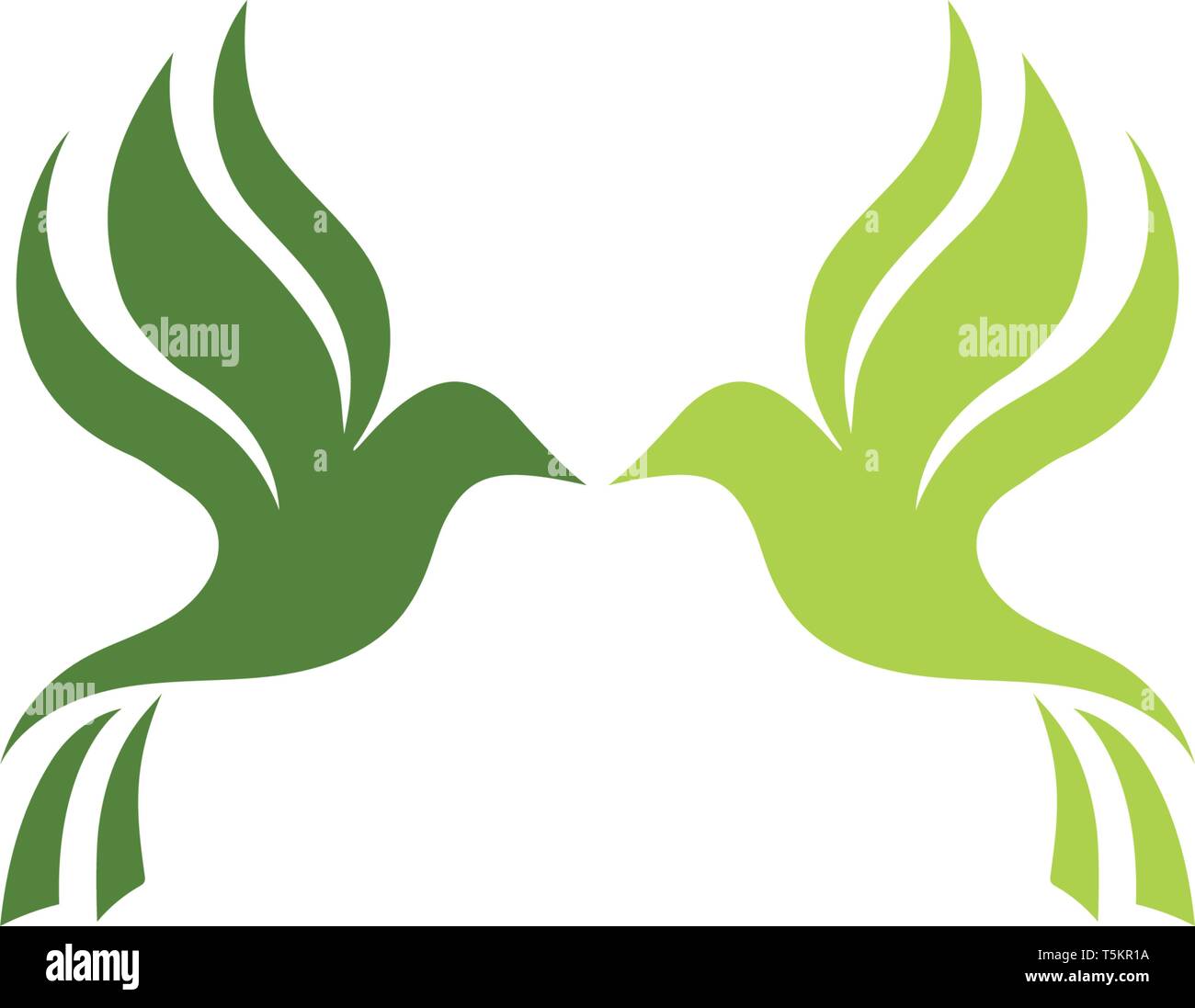 Bird and wing logo vector Stock Vector Image & Art - Alamy