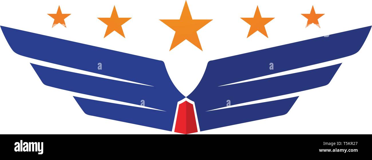 Bird and wing logo vector Stock Vector Image & Art - Alamy