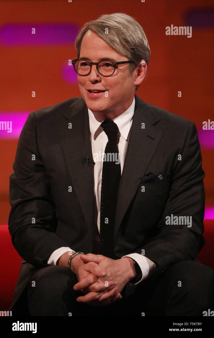 Matthew Broderick during the filming for the Graham Norton Show at BBC ...