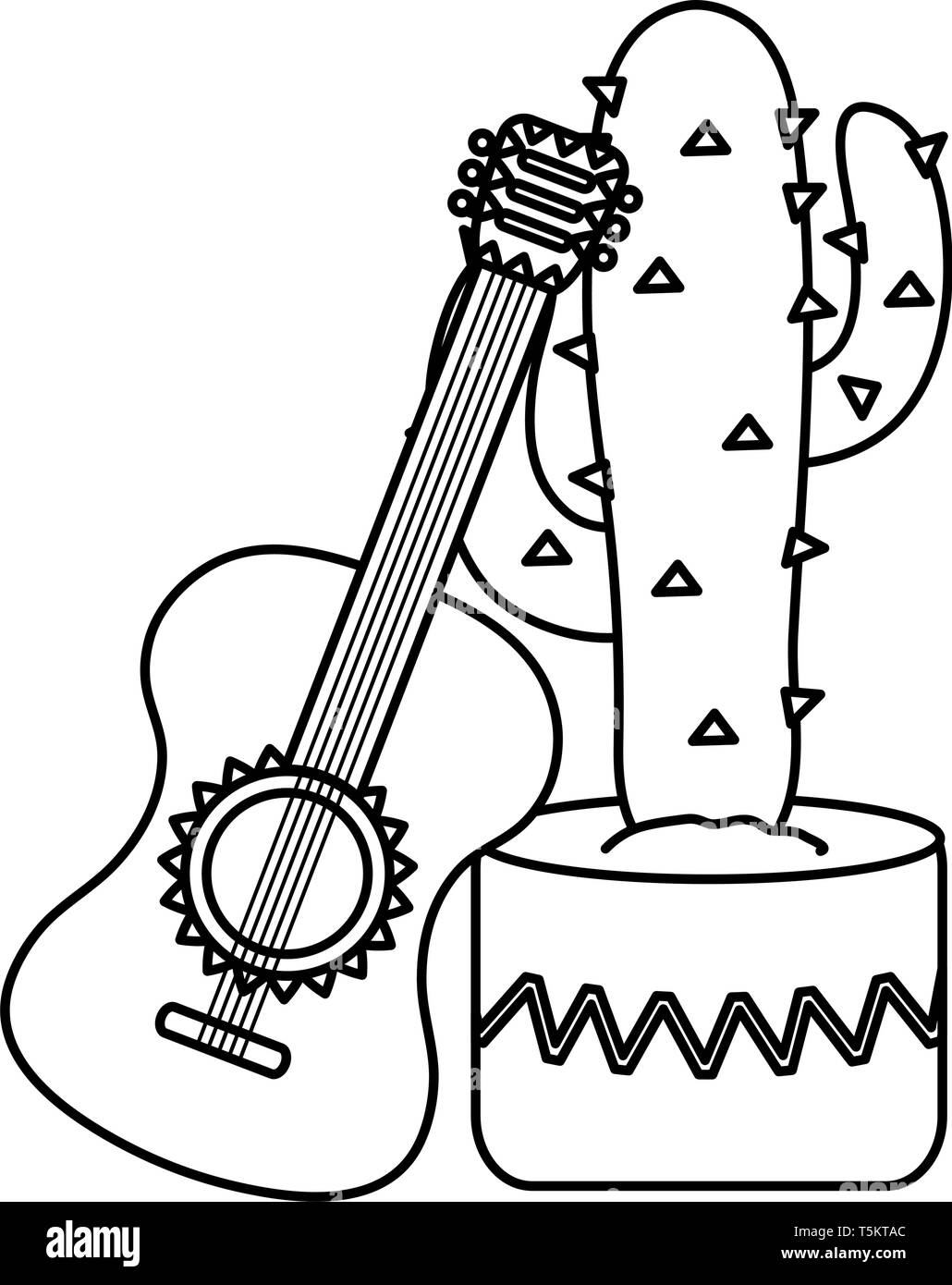 mexican cactu plant icon vector illustration design Stock Vector Image ...