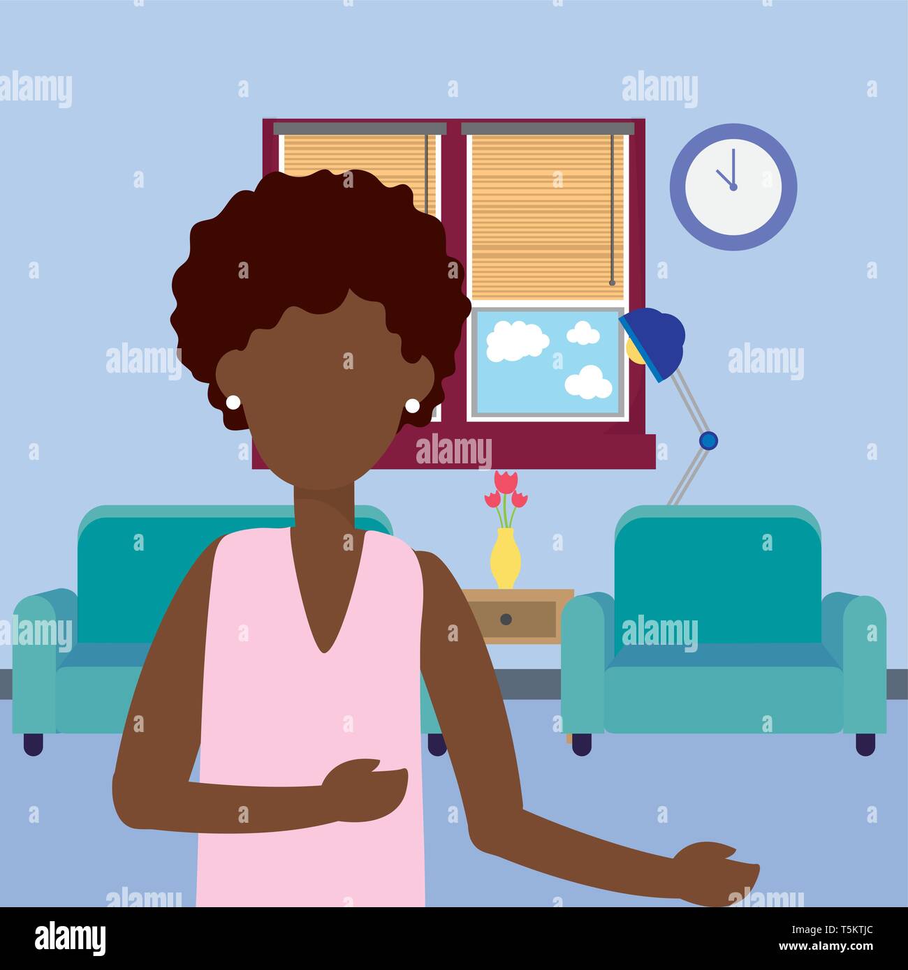 casual happy people woman indoor scene at house home with furniture ...