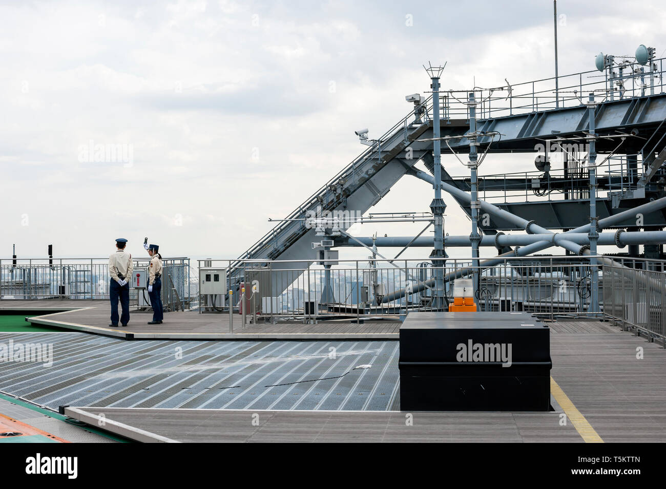 Views of Tokyo from Tokyo City View Observation Deck and helipad, Mori ...