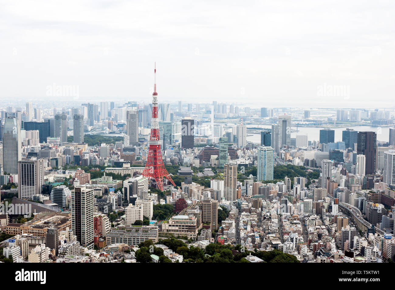 Views of Tokyo and Tokyo tower from Tokyo City View Observation Deck ...