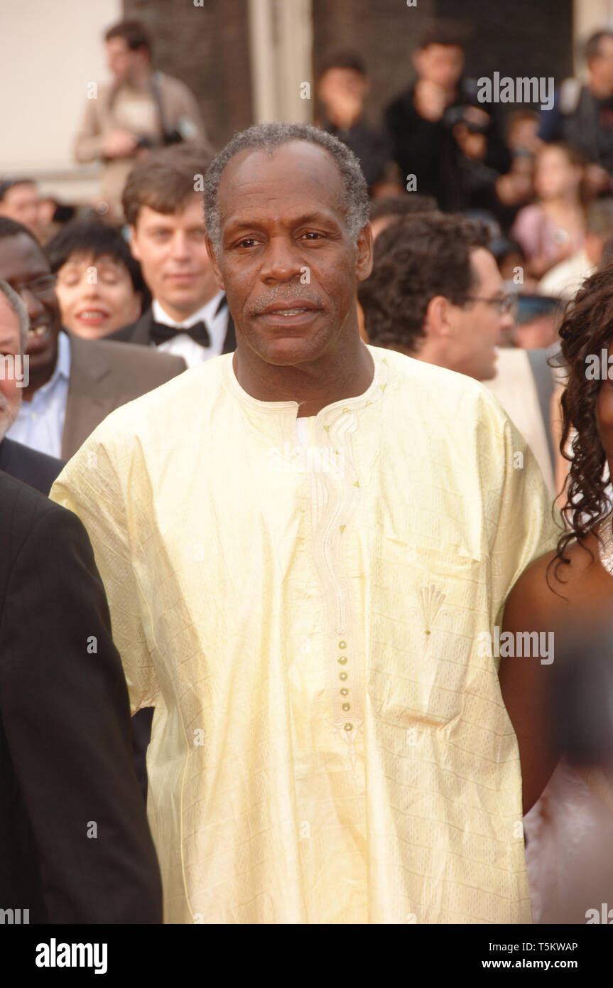 CANNES, FRANCE. May 23, 2006: Actor DANNY GLOVER at the gala premiere ...