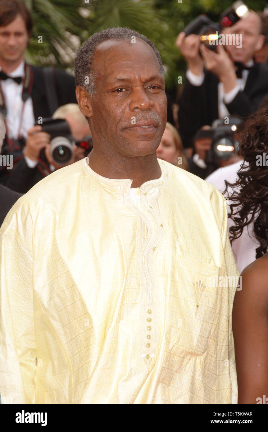 CANNES, FRANCE. May 23, 2006: Actor DANNY GLOVER at the gala premiere ...