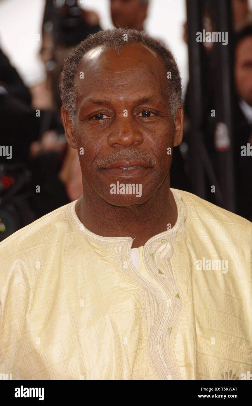 CANNES, FRANCE. May 23, 2006: Actor DANNY GLOVER at the gala premiere ...