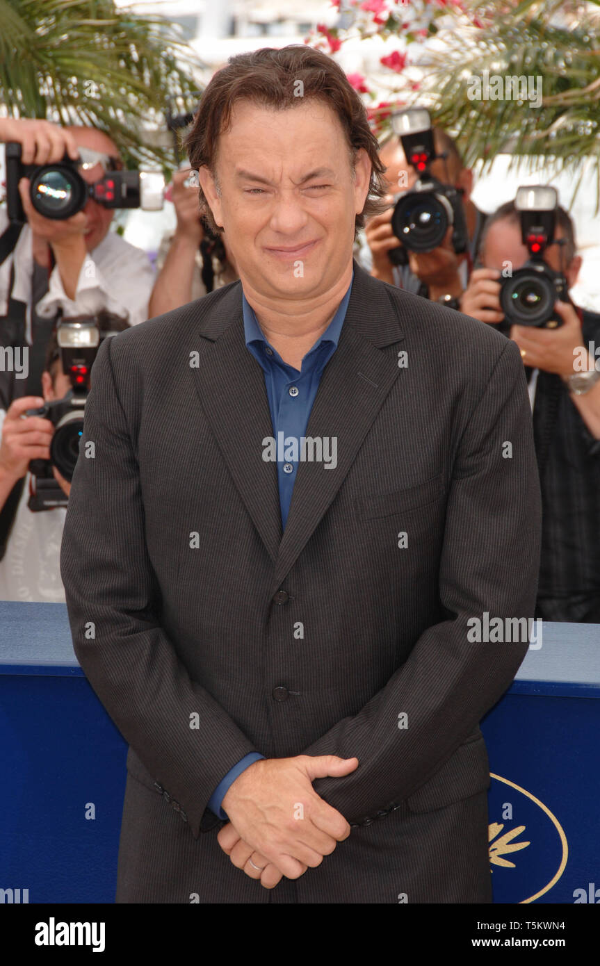 CANNES, FRANCE. May 17, 2006: Actor TOM HANKS at the photocall for the ...