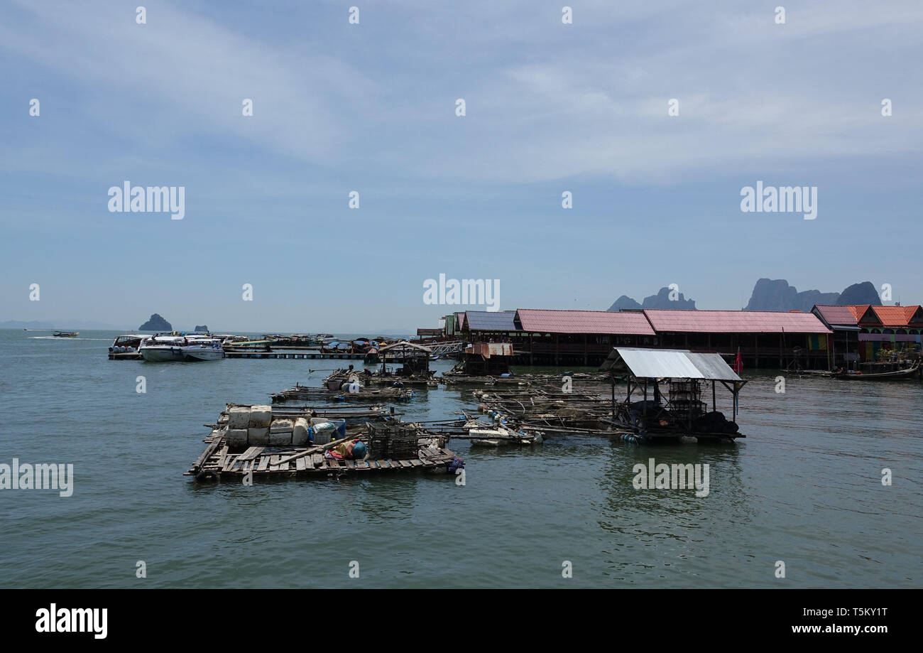 Koh Panyi, Thailand. 06th Mar, 2019. Houses built on stilts and ...