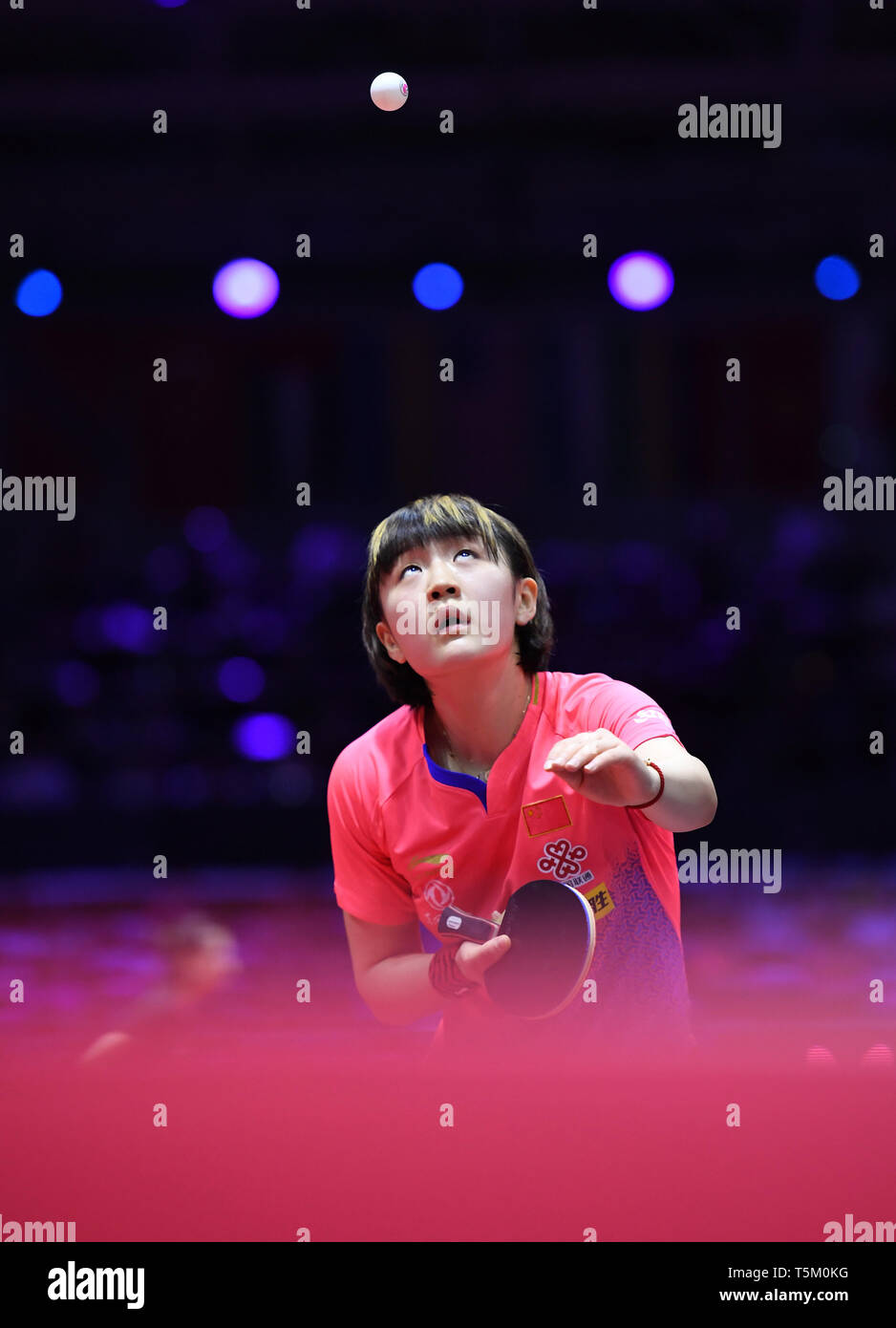 Budapest. 25th Apr, 2019. Chen Meng of China competes during the women ...