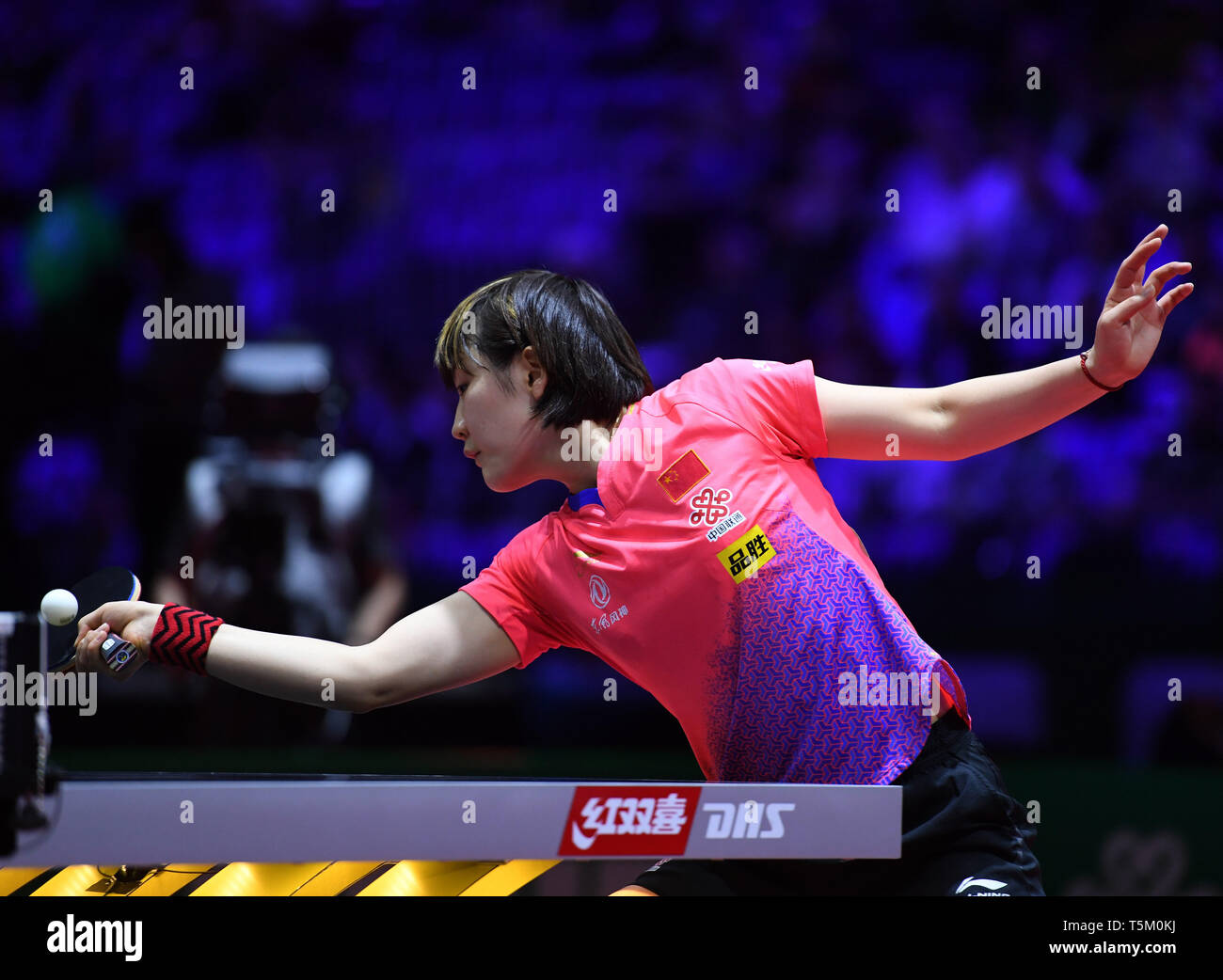 Budapest. 25th Apr, 2019. Chen Meng of China competes during the women ...