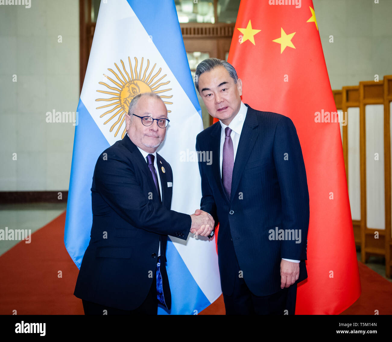Beijing, China. 25th Apr, 2019. Chinese State Councilor and Foreign ...