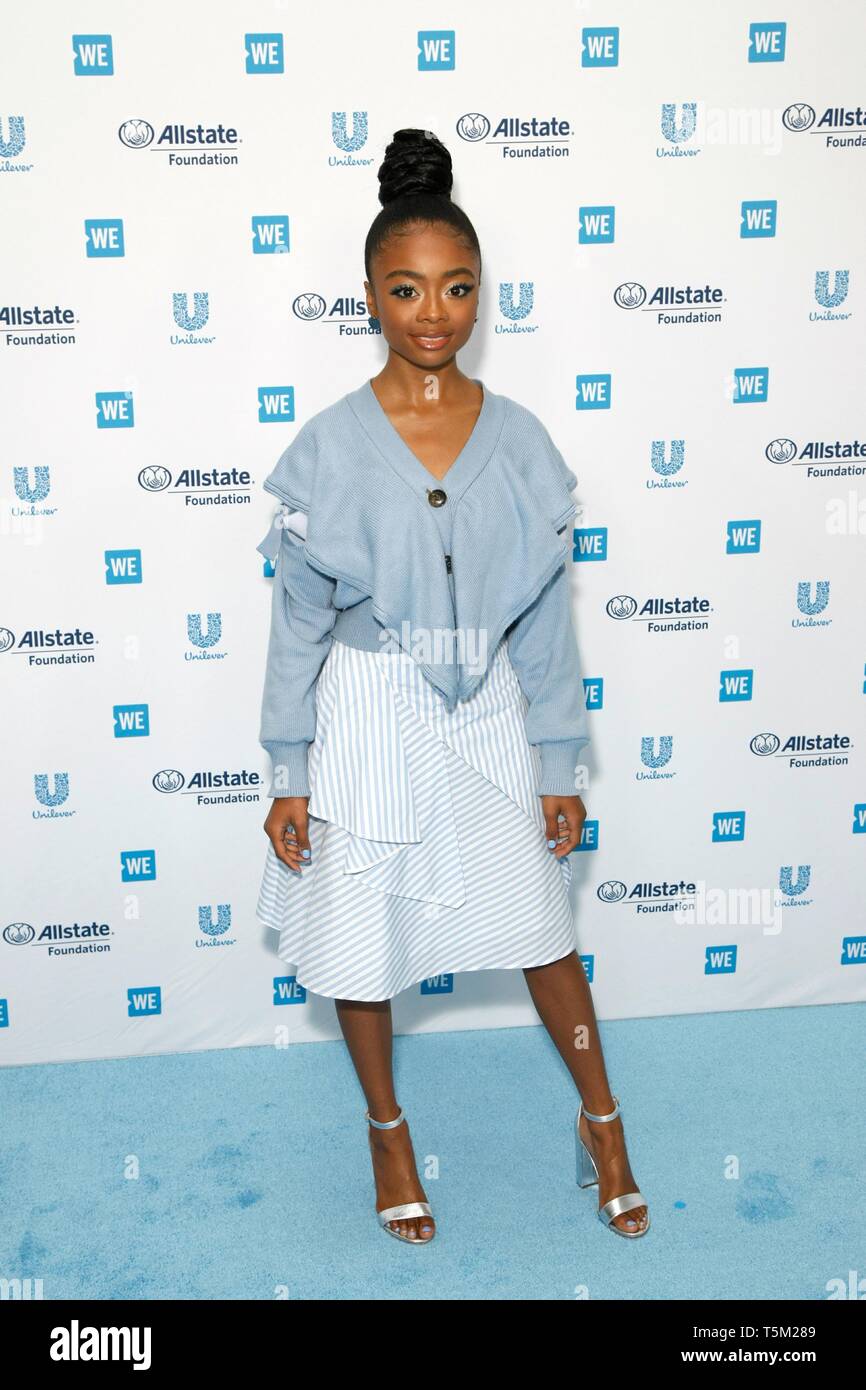 LOS ANGELES, CA - APRIL 25: Skai Jackson attends the WE Day California ...