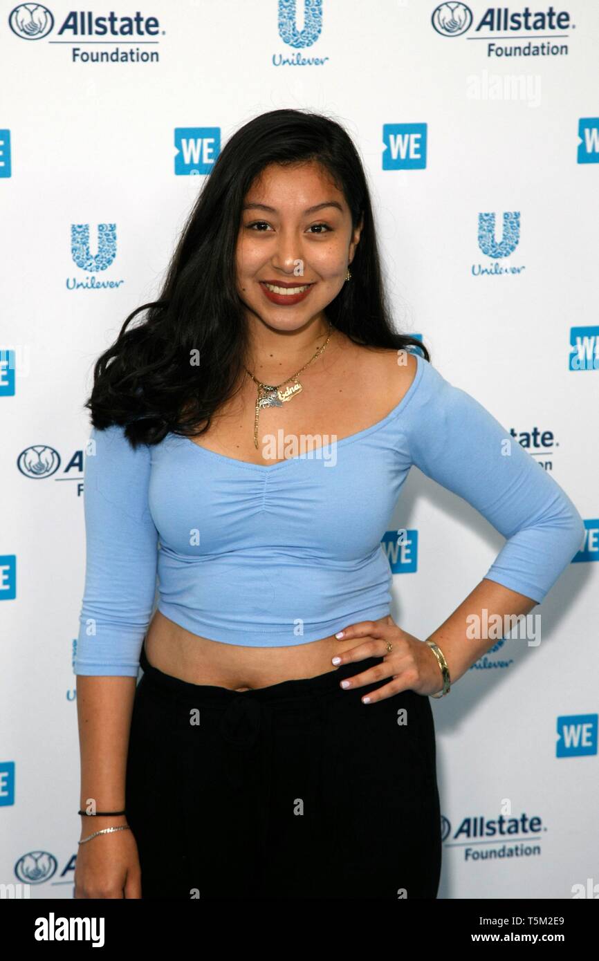 LOS ANGELES, CA - APRIL 25: Edna Chavez attends the WE Day California ...
