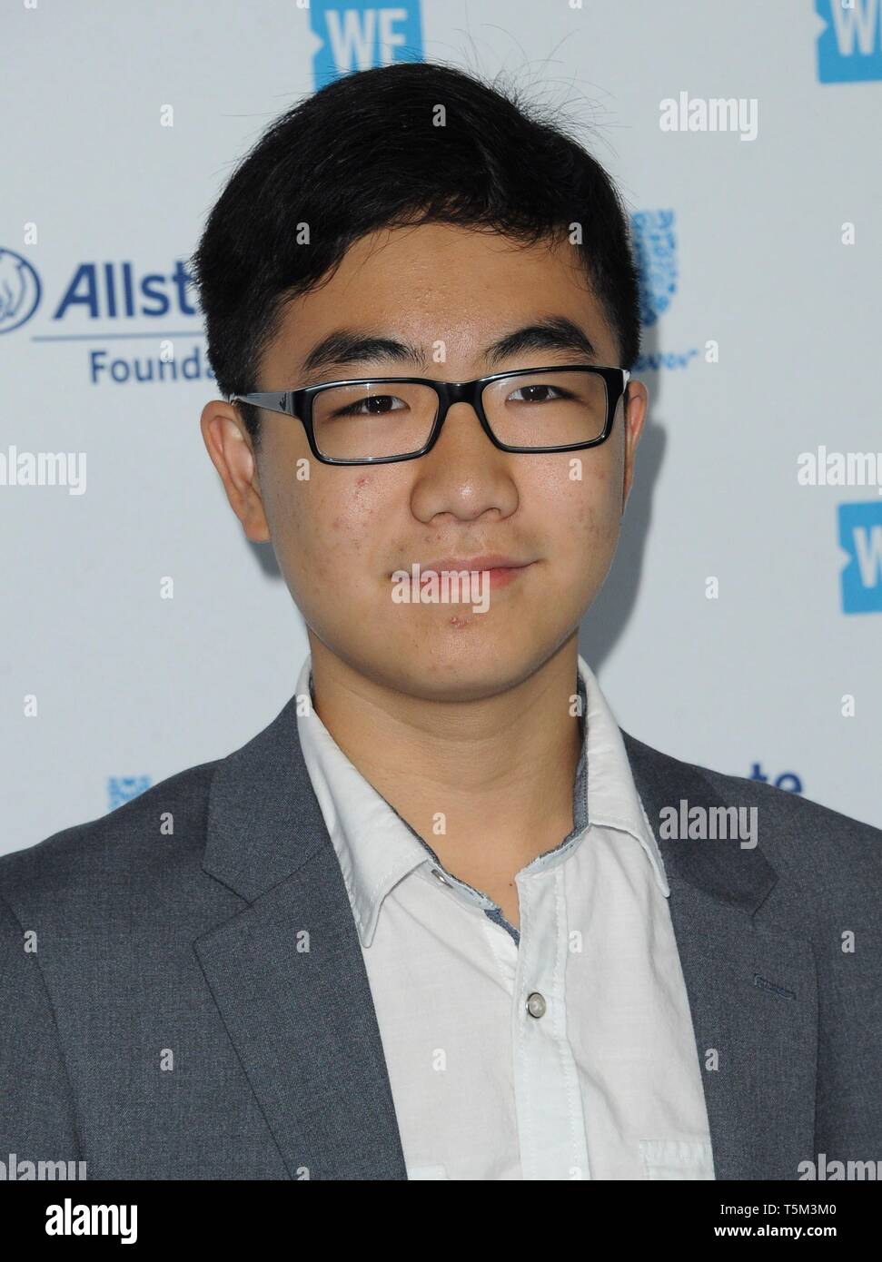 Justin Choo in attendance for WE DAY CALIFORNIA, The Forum, Los Angeles ...