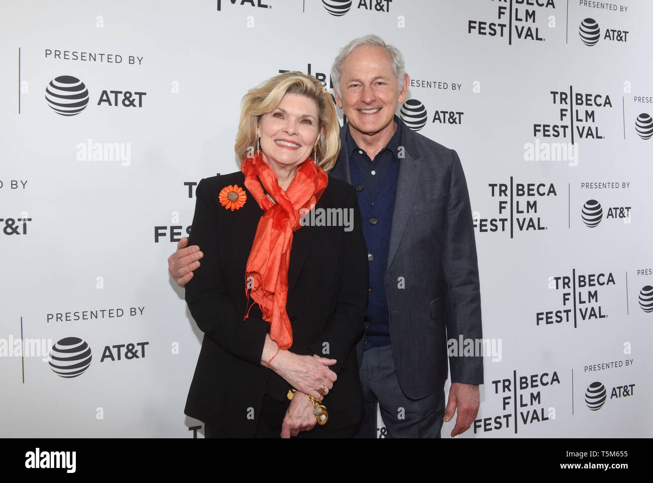 New York, USA. 25th Apr, 2019. Debra Monk and Victor Garber attends the ...
