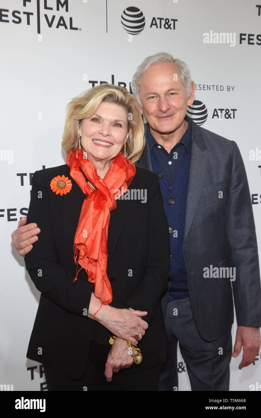 New York, USA. 25th Apr, 2019. Debra Monk and Victor Garber attends the ...