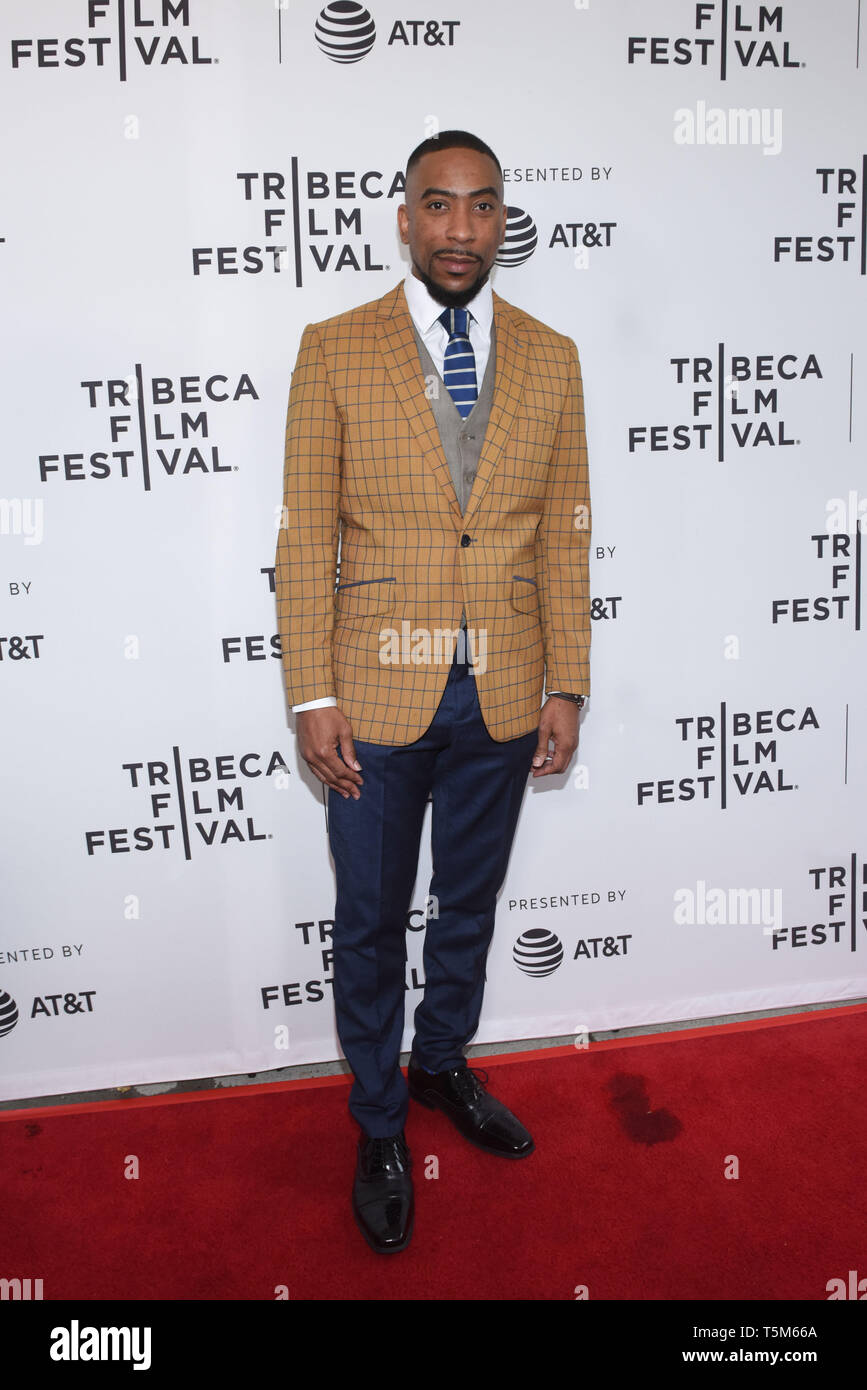 New York, USA. 25th Apr, 2019. Nathan James attends the "Standing Up ...