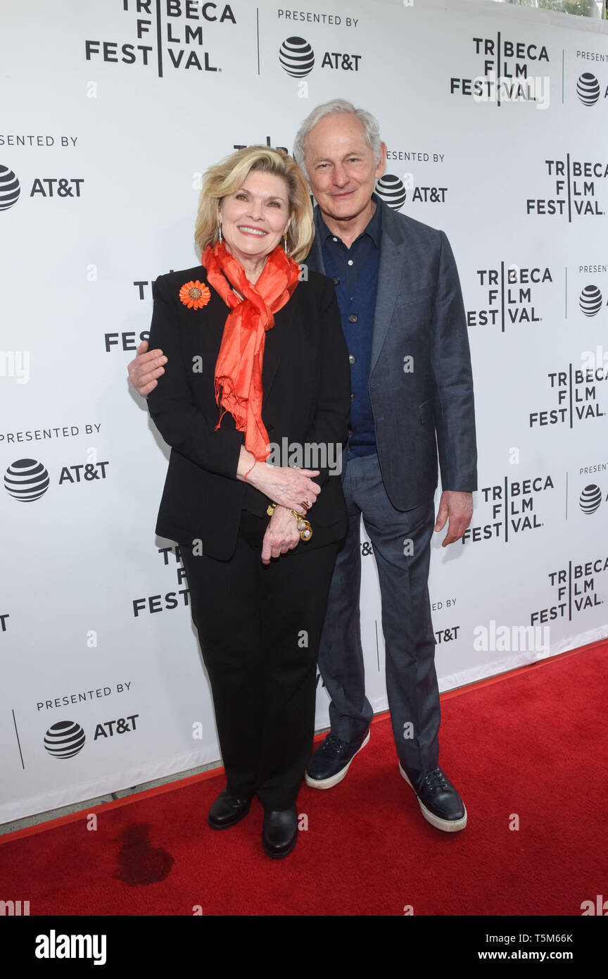 New York, USA. 25th Apr, 2019. Debra Monk and Victor Garber attends the ...