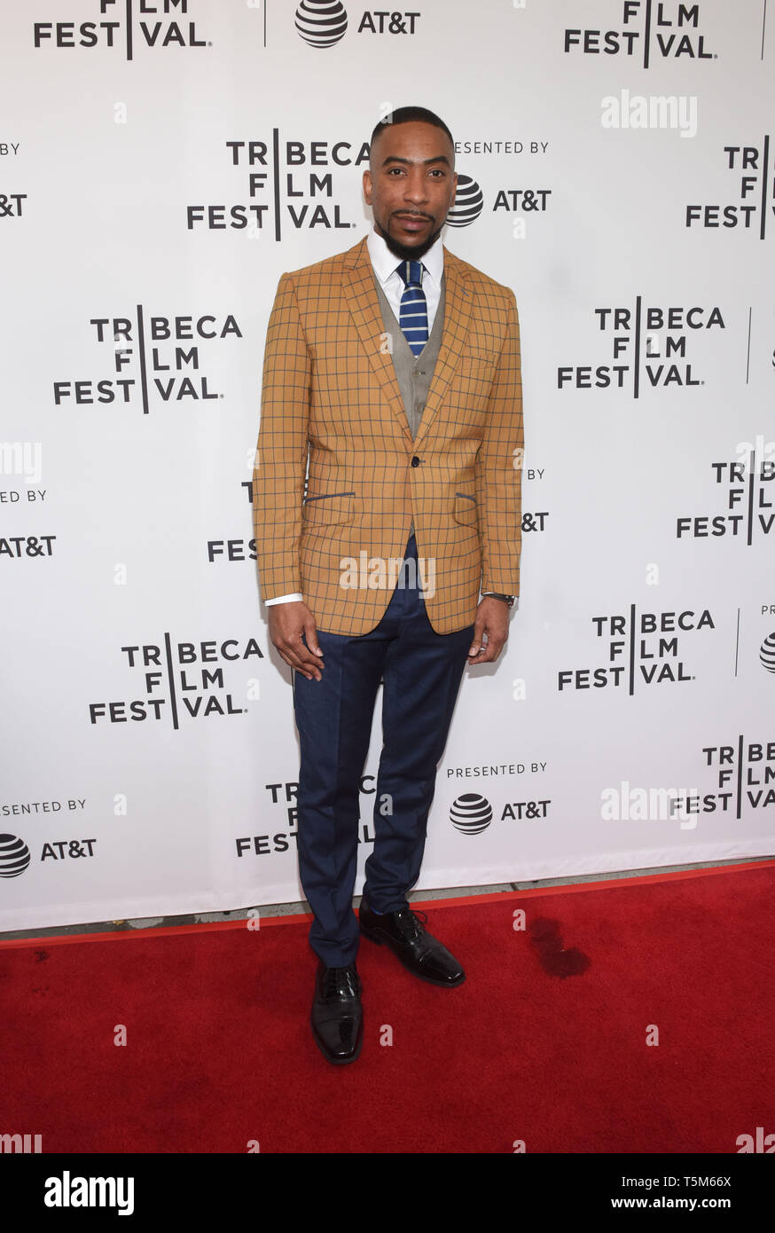 New York, USA. 25th Apr, 2019. Nathan James attends the "Standing Up ...