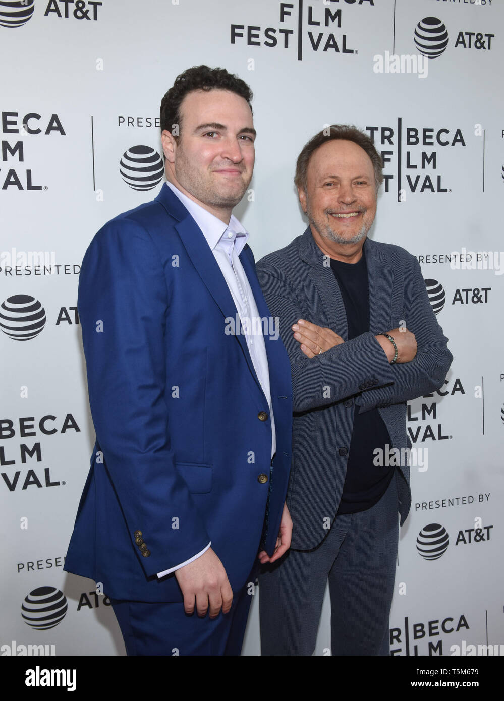 New York, USA. 25th Apr, 2019. Matt Ratner and Billy Crystal attend the ...