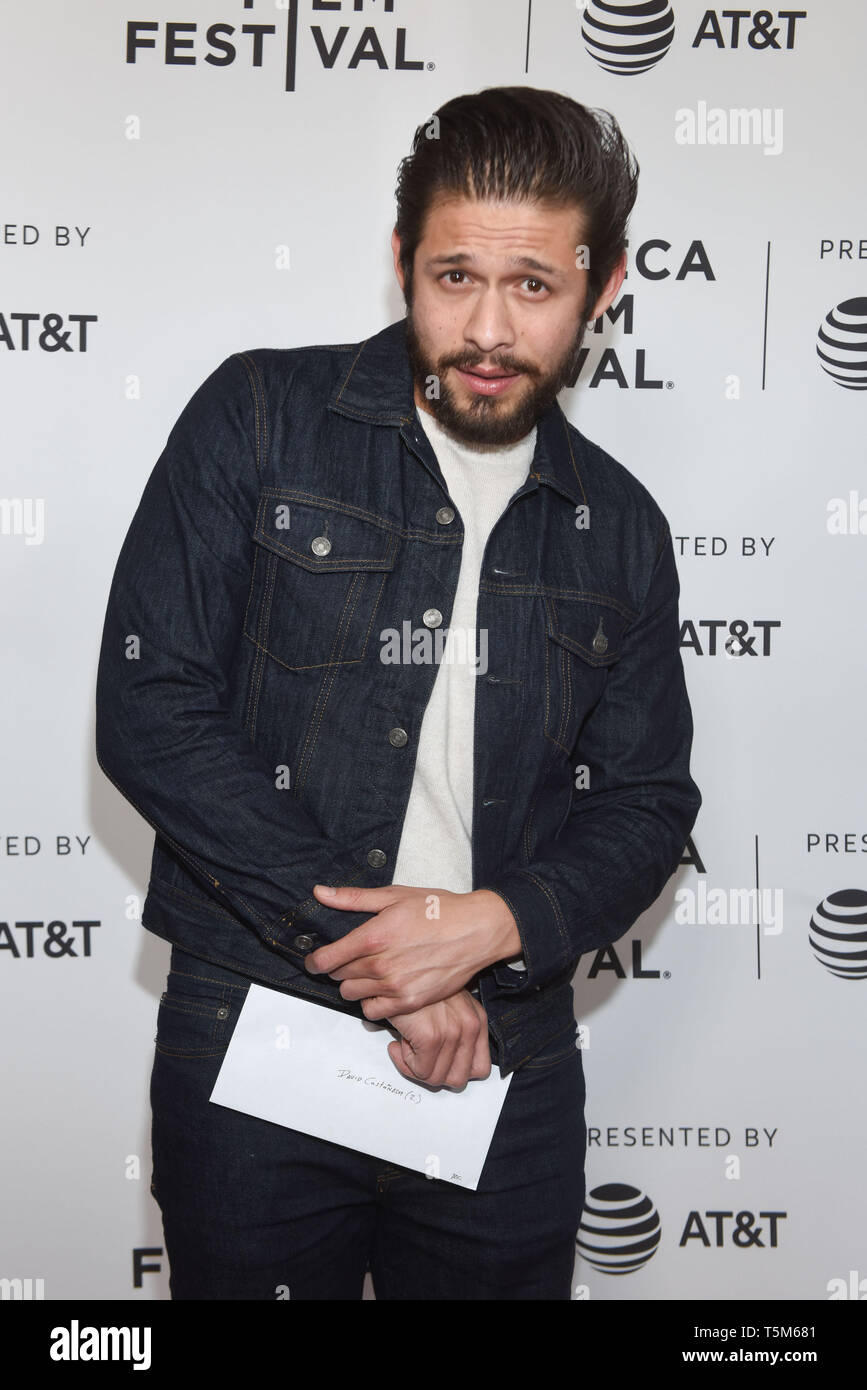 New York, USA. 25th Apr, 2019. David Castañeda attends the "Standing Up ...
