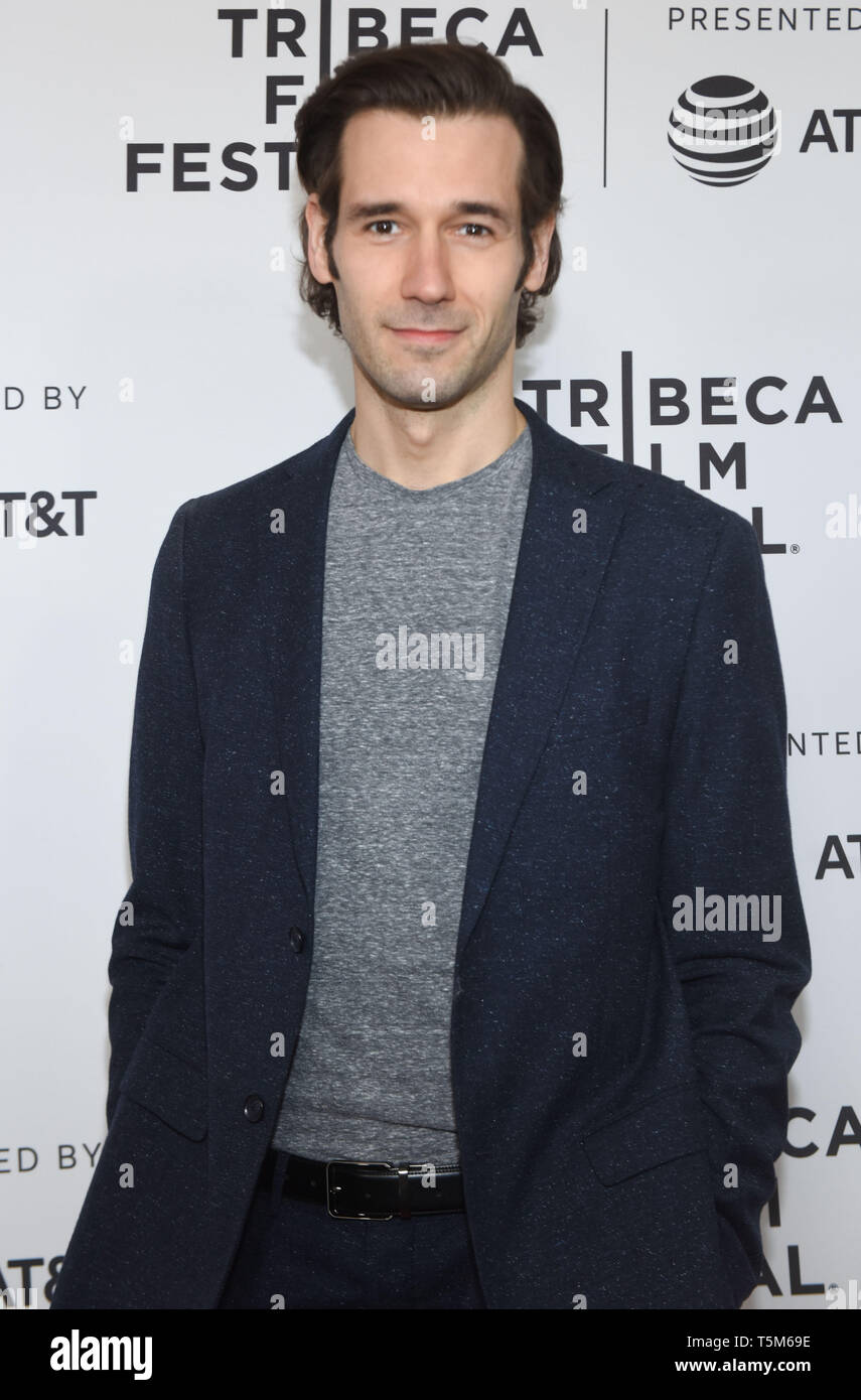 New York, USA. 25th Apr, 2019. John Behlmann attends the "Standing Up ...