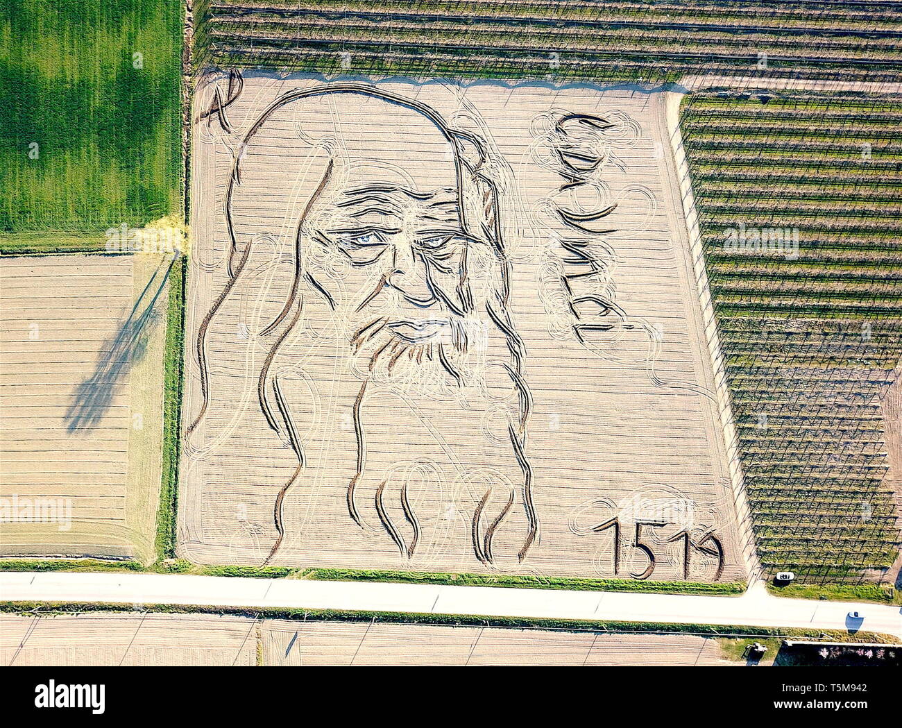 Verona, Italy. 21st Apr, 2019. On an area of 27,000 square meters, the ...