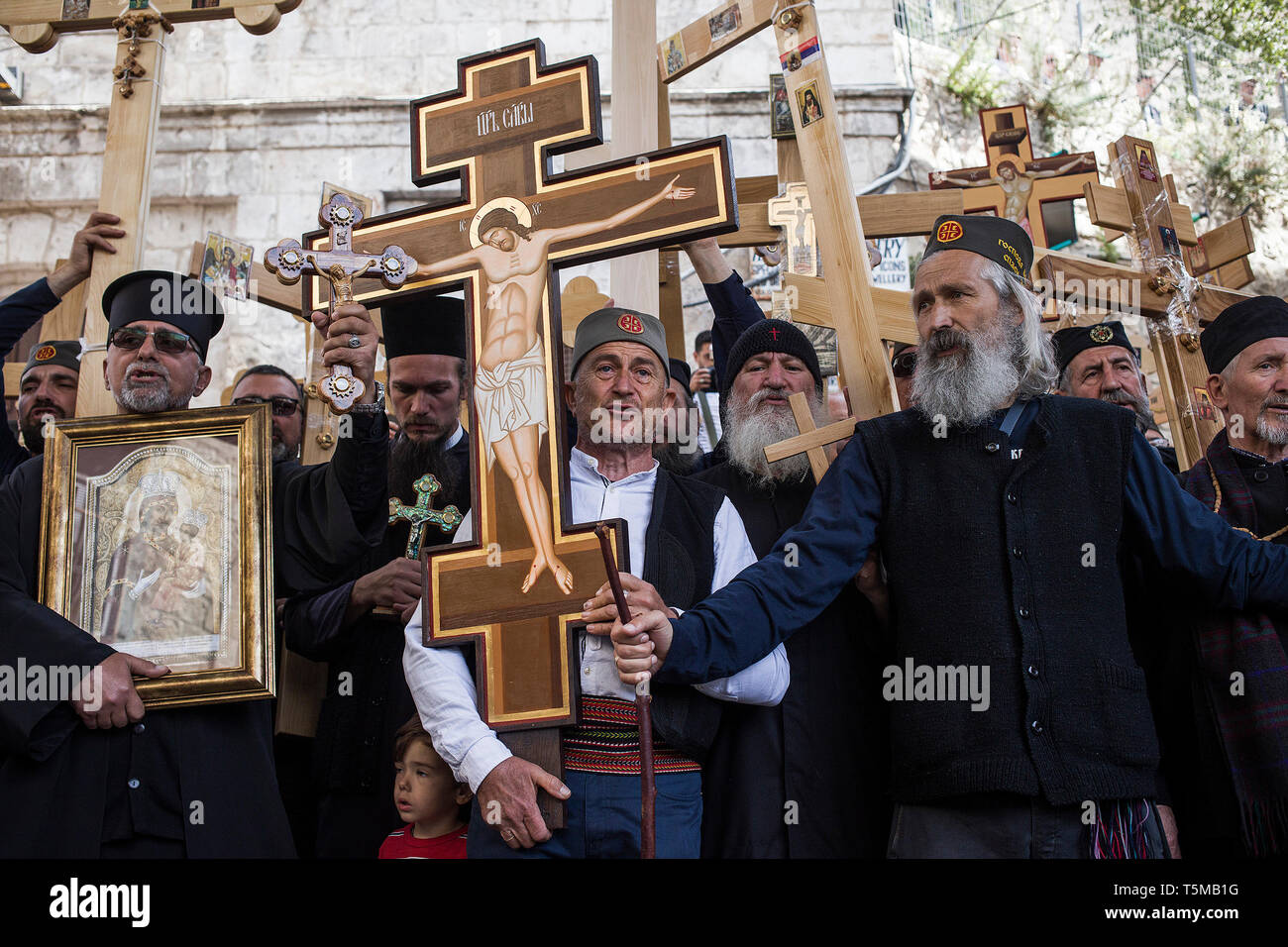 Jerusalem. 26th Apr, 2019. Orthodox Christians celebrate Good Friday ...